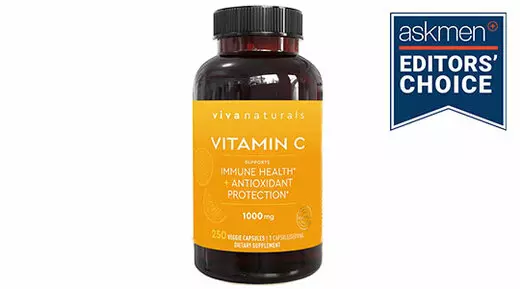 Viva Naturals Vitamin C karama 1000mg nwere baajị nhọrọ onye nchịkọta akụkọ AskMen na akuku aka nri elu.