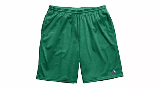 Pantaloncini lunghi da uomo in rete Champion verde con tasche