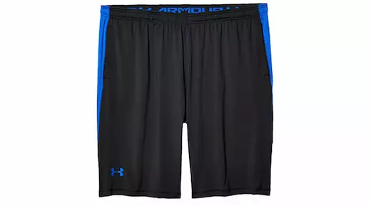 Shorts tal-ġinnasju tal-workout ta '10 pulzieri Black Under Armour Raid tal-irġiel