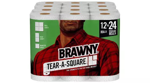 I-Brawny Tear-A-Square Paper Towels