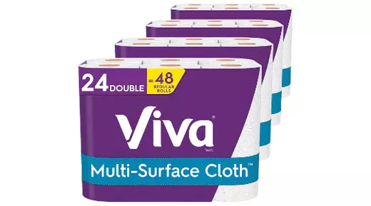 Viva Multi-Surface שטאָף פּאַפּיר טאַולז, קלייַבן אַ בלאַט