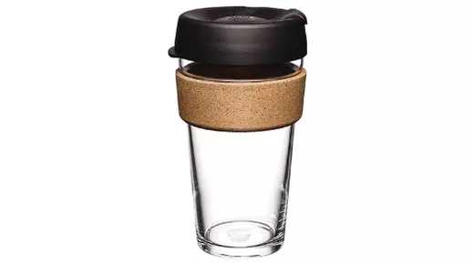 KeepCup Brew Cork, återanvändbar glaskopp