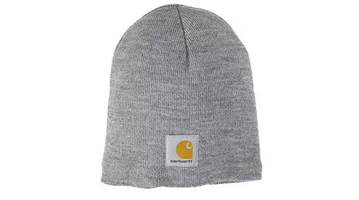 Beanie Carhartt llwyd