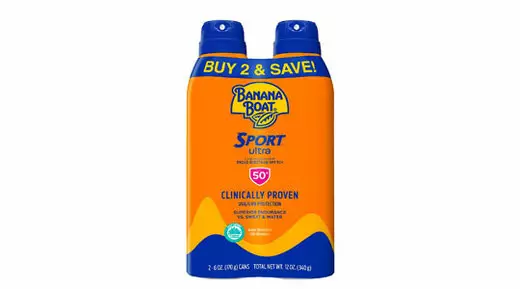 Banana Boat Ultra Sport Reef Friendly Sunscreen Spray set of two