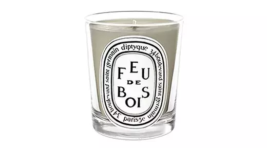 Feu De Bois Mini Candle Los ntawm Diptyque