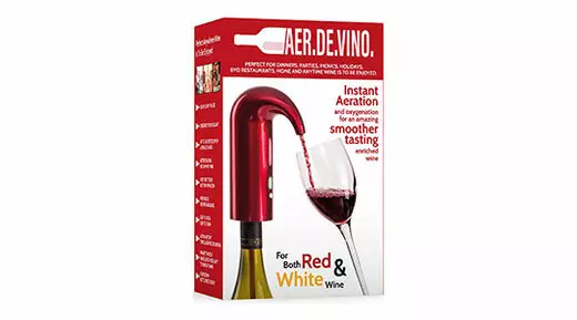 Liab thiab dawb Electric Wine Aerator Decanter lub thawv