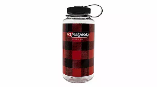 Nalgene 32 oz de boca ancha (personalizado) con estampado exterior de cuadros