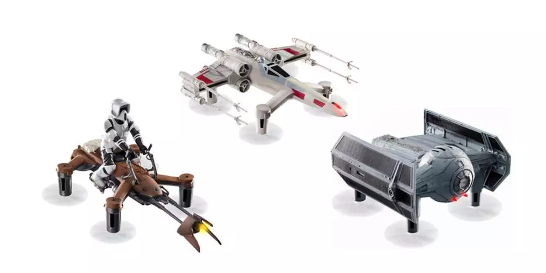 Recrie seus momentos mais nerds com esses drones de Star Wars