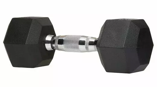 Amazon Ipilẹ roba Encased Hex Dumbbell Hand iwuwo