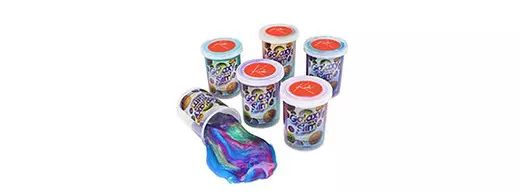 6 phacáiste de Slime Dath Unicorn Marbled Kicko