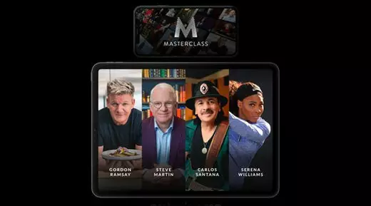 MasterClass All-Access Pass, tablette ve hediye kartında açılır