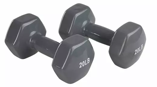 Icyijimye cyijimye Amazone Yibanze Vinyl Intoki Uburemere Dumbbell Pair