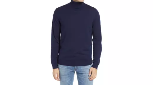 සේදිය හැකි Merino Wool Turtleneck