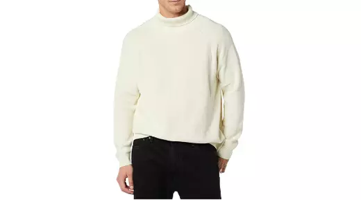 Abubuwan da ake buƙata na Amazon Cotton Rib Saƙa Turtleneck