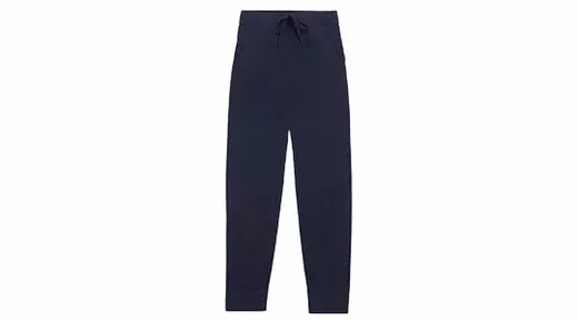 Amabhulukwe Angcono Kakhulu e-Cashmere I-Italic Recycled Cashmere Jogger Pants e-navy kungemuva elimhlophe