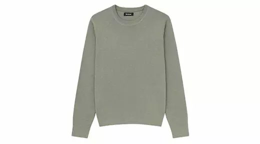 I-Cashmere Entsha Kakhulu ye-NAADAM Cafe Cotton Cashmere Sweatshirt ekuhlaza okusage kungemuva elimhlophe