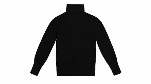 I-Cashmere Turtleneck Sweater Quince Men's Sweater sika-Cashmere Turtleneck esimnyama kungemuva elimhlophe