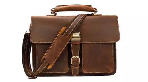 Leather NEO Brown Leather Messenger Bag