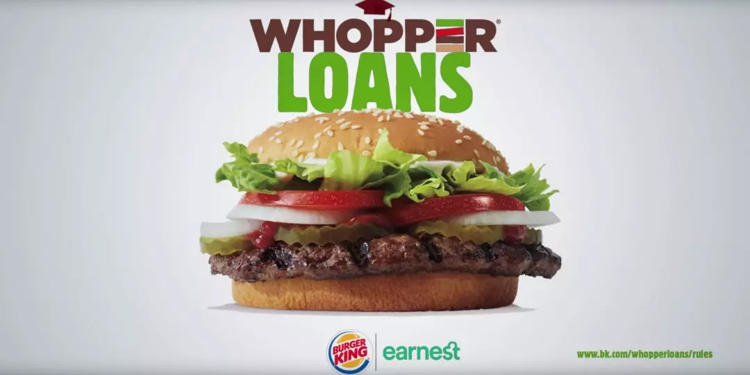 Tlholisano ea Burger King ea ho lefa Ho fihla ho $250,000 ho likalimo tsa Baithuti