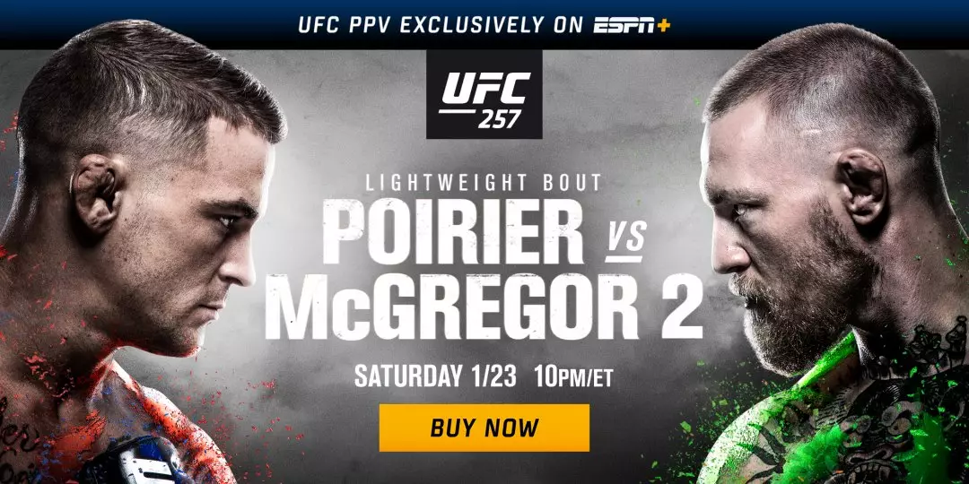 UFC 257 Poirier بىلەن ماكگرېگورنى نەدىن كۆرۈش كېرەك