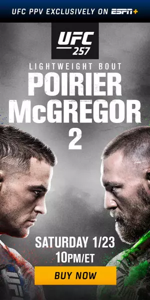 UFC 257 Poirier vs. McGregor ESPN Plus дээр Pay-Per-view