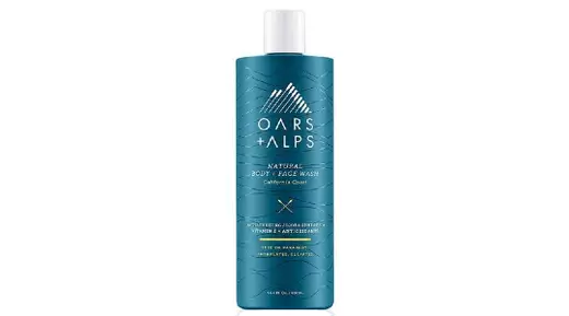 Oars र Alps Body Wash को बोतल