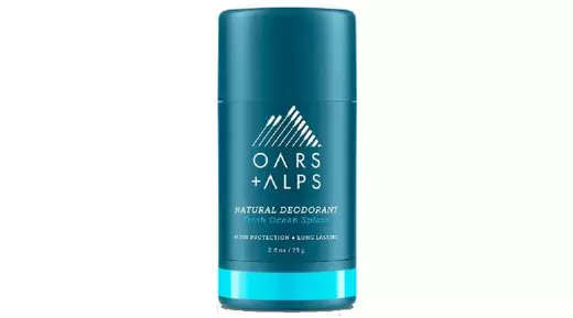 Oars اور Alps قدرتی deodorant کا کنٹینر