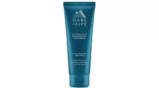 Tube of Oars and Alps face moisturizer at eye cream