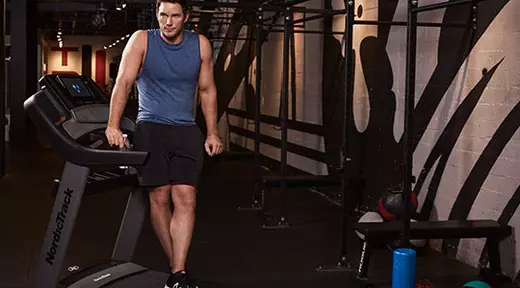 Chris Pratt na cinta de correr