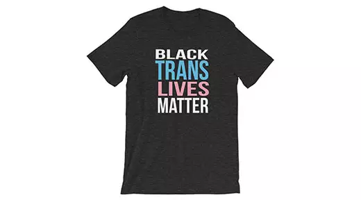 Gay Pride Apparel Black Trans Lives Matter Tee