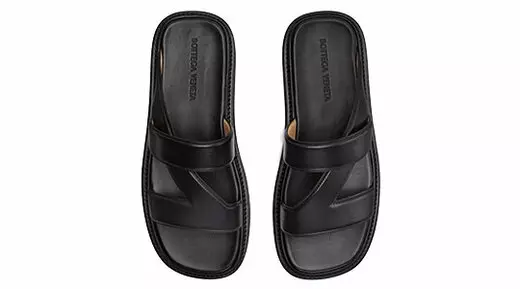 Sandale cu bandă Bottega Veneta negre