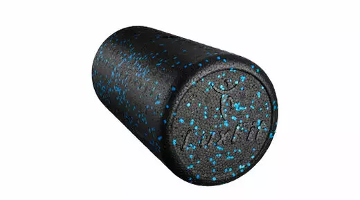 Must siniste täppidega LuxFit Foam Roller