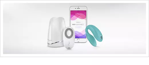 vit vibrator, vit telefon och blå vibrator.