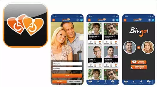 Dating4Disabled dating logo app û dîmenên app