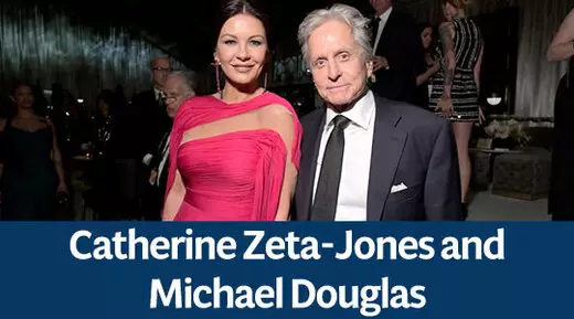 Catherine Zeta-Jones at Michael Douglas