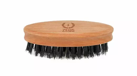 Лепшая шчотка для барады ZEUS Boar Britle Pocket Beard Brush