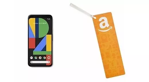 Google Pixel 4 Kilidi Açılmış Smartfon və Amazon Hədiyyə Kartı