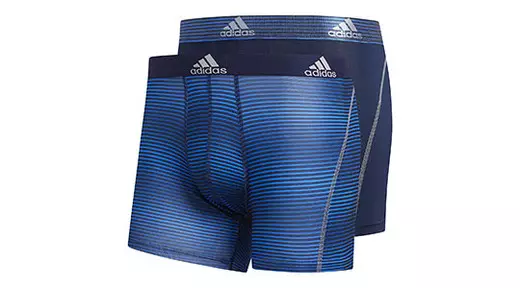 Pantaloncini Adidas Sport Performance Climalite a strisce blu e blu