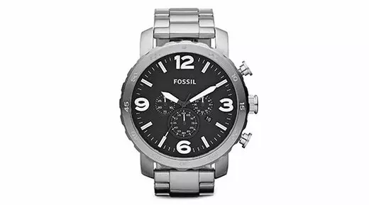 Fossil Nate Stainless Steel Quartz Chronograph Watch