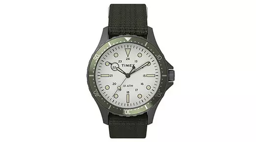 Timex Navi XL berde nga nylon band berde nga nawong