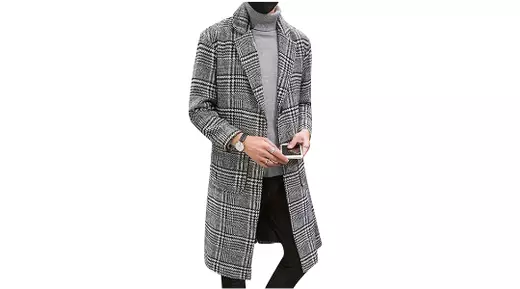 UANEO Casual Notch Trench Coat