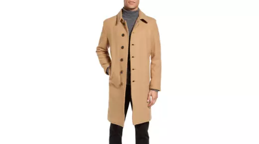 Schott NYC Wool Blend Officer's Coat