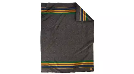 Pendleton Yakima Camp Blanket oo ku leh midabka oxford oo leh xariijimo