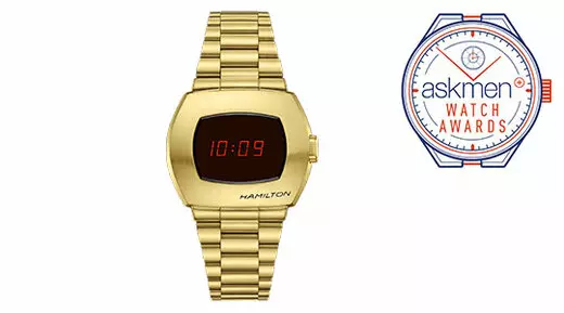 Hamilton Amerikan Klassiki PSR Digital Quartz Limited Edition altyn göwrümi we gyzyl sanlar