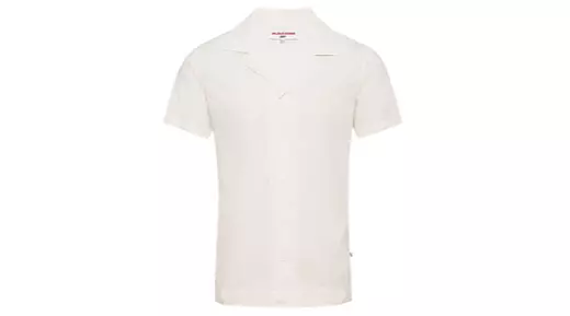 Camisa gola Capri marrom Orlebar