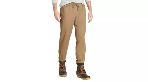 Celana Pull-On Kanvas Beanflex Pria L.L. Bean