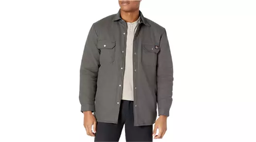 Veste-chemise doublée en flanelle Dickies sur le modèle masculin