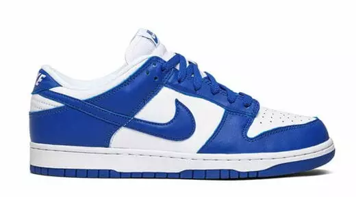 حذاء Nike Dunk باللونين الأزرق والأبيض