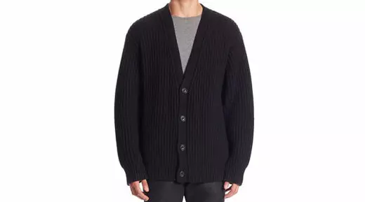 Cashmere cardigan beltza