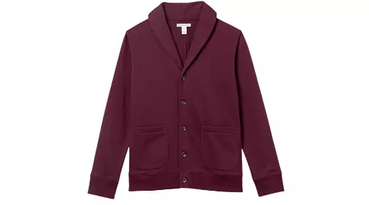 Amazon Essentials Long-Sleeve Fleece Shawl Cardigan